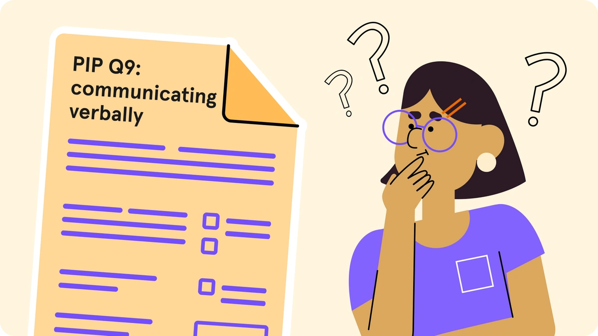 Help filling in your PIP form: Q9 communicating verbally