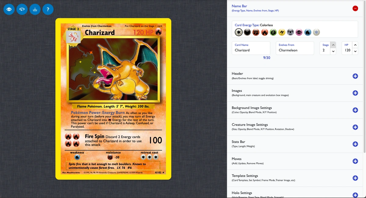 My Custom Pokémon TCG Card & NFT Generator