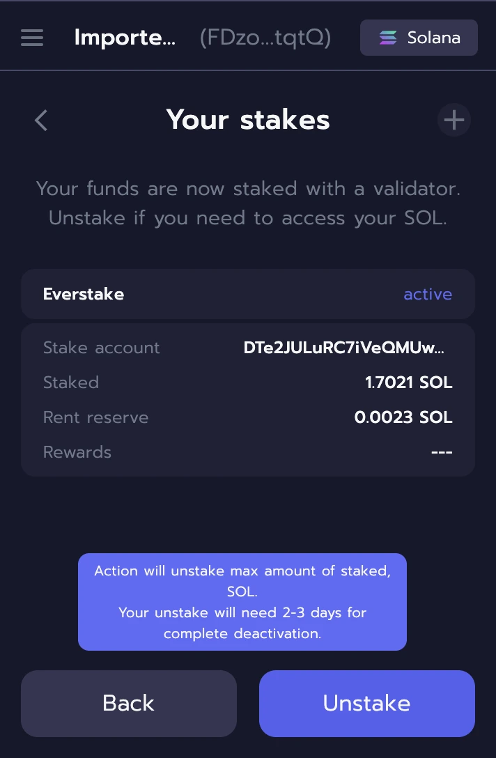 Blog | How to Stake Solana SOL using Nightly Wallet