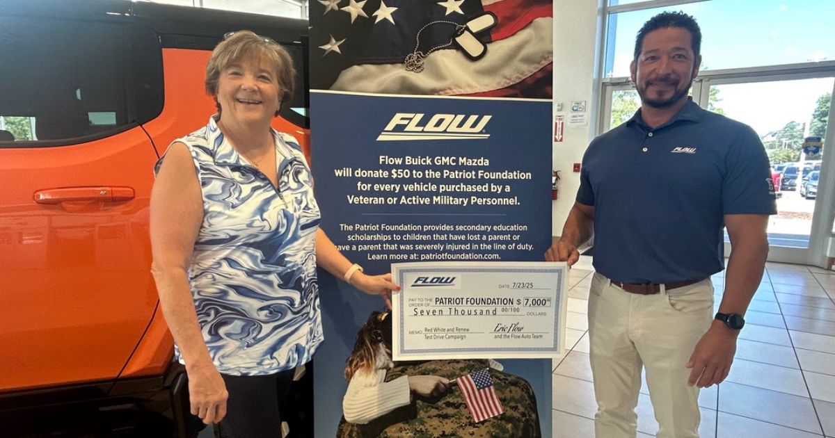 Flow Automotive Donates $7,000 to the Patriot Foundation
