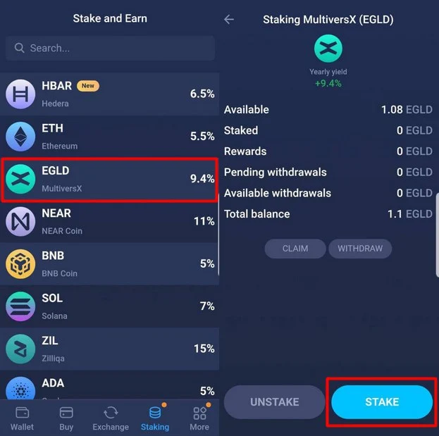 How to Stake EGLD Using Atomic Mobile Wallet | Everstake Blog