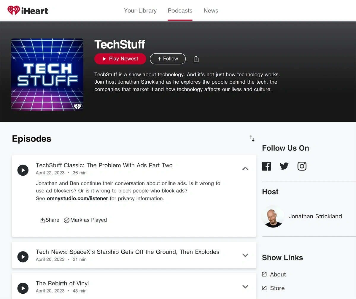 Top 20 Tech Podcasts (2023)