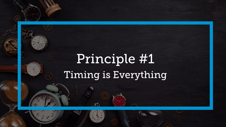 Timing Is Everything: Principle # 1 of The Five Principles Of Real ...