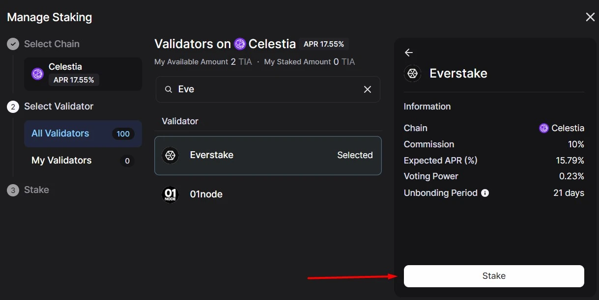 Blog | How to Stake Celestia TIA via Keplr