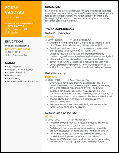 5 Supervisor Resume Examples That Worked in 2023