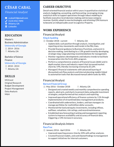 Entry Level Finance Resume Imunisasianakku