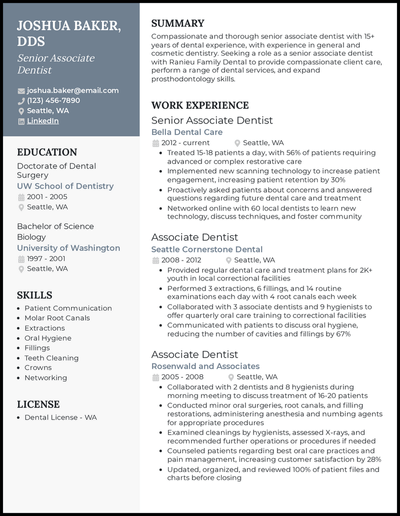 5 Dentist Resume Examples Guaranteed to Work in 2022