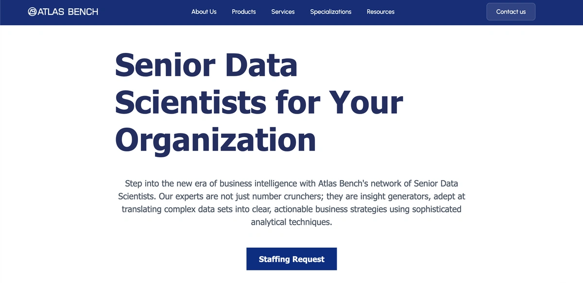 Data Scientists | Atlas Bench - Atlas Bench