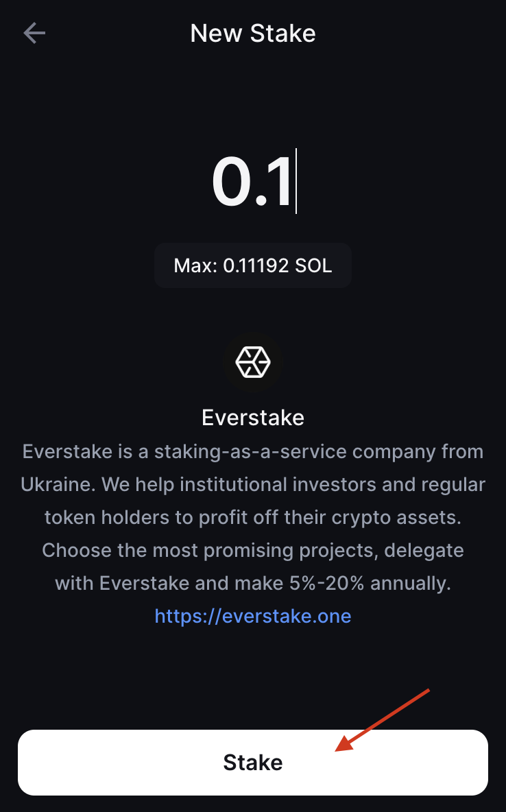 How to Stake SOL with a Backpack Wallet | Everstake Blog