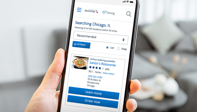 Earn by ordering online