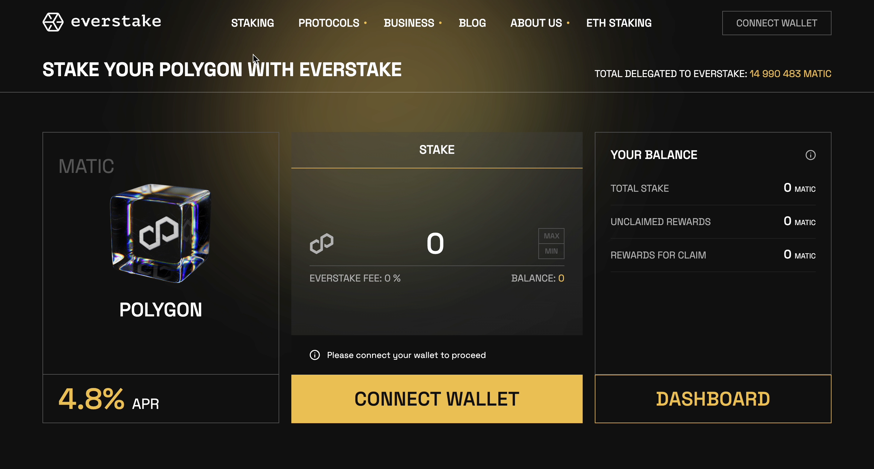 Blog | How to Stake MATIC on Everstake Website