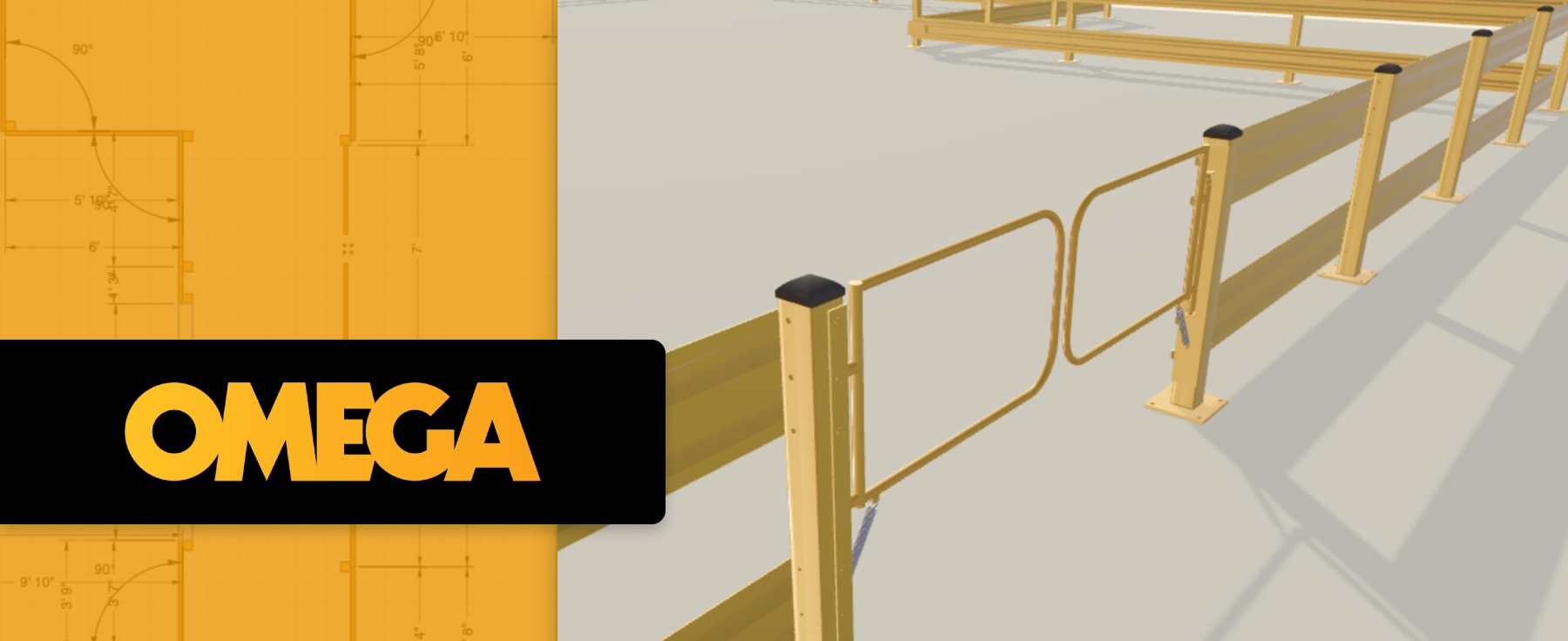 Omega Industrial Custom Railing Designer Software | LightningCAD